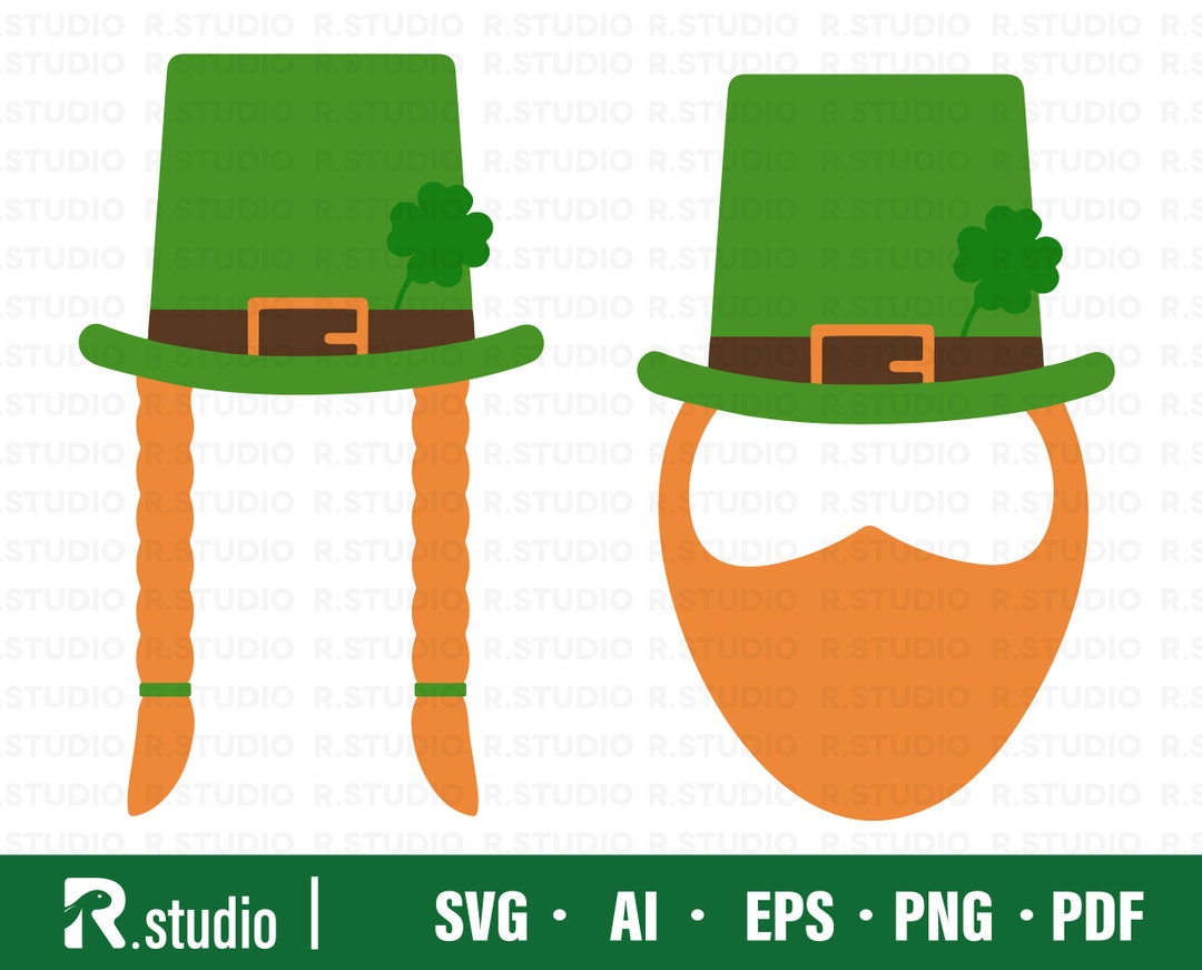 Leprechauns SVG/ Cut File/ St. Patrick's Day SVG/ Irish SVG/ Leprechauns Head Svg/ Cricut ...