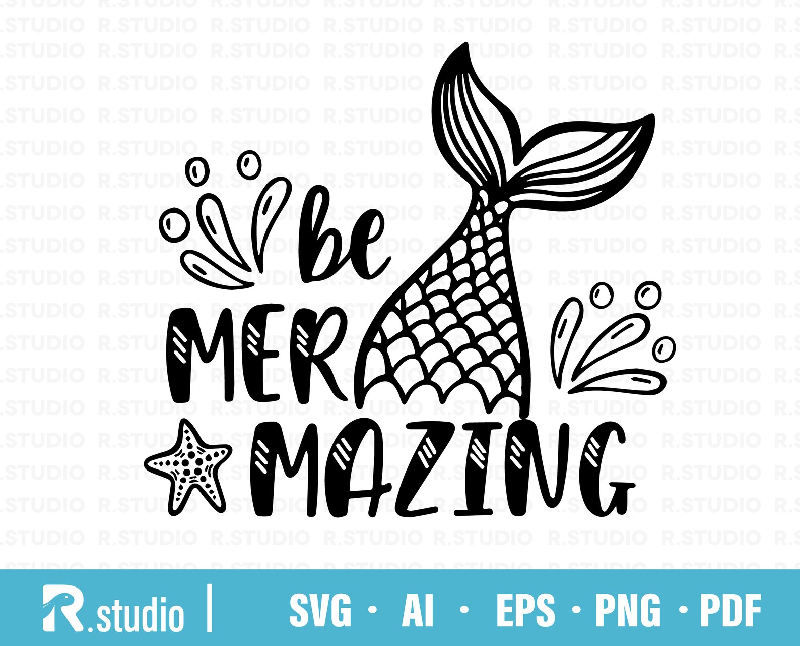Be Mermazing SVG/ Mermaid Svg/ Summer Svg/ Beach Svg/ Eps/ Dxf/ Clipart ...