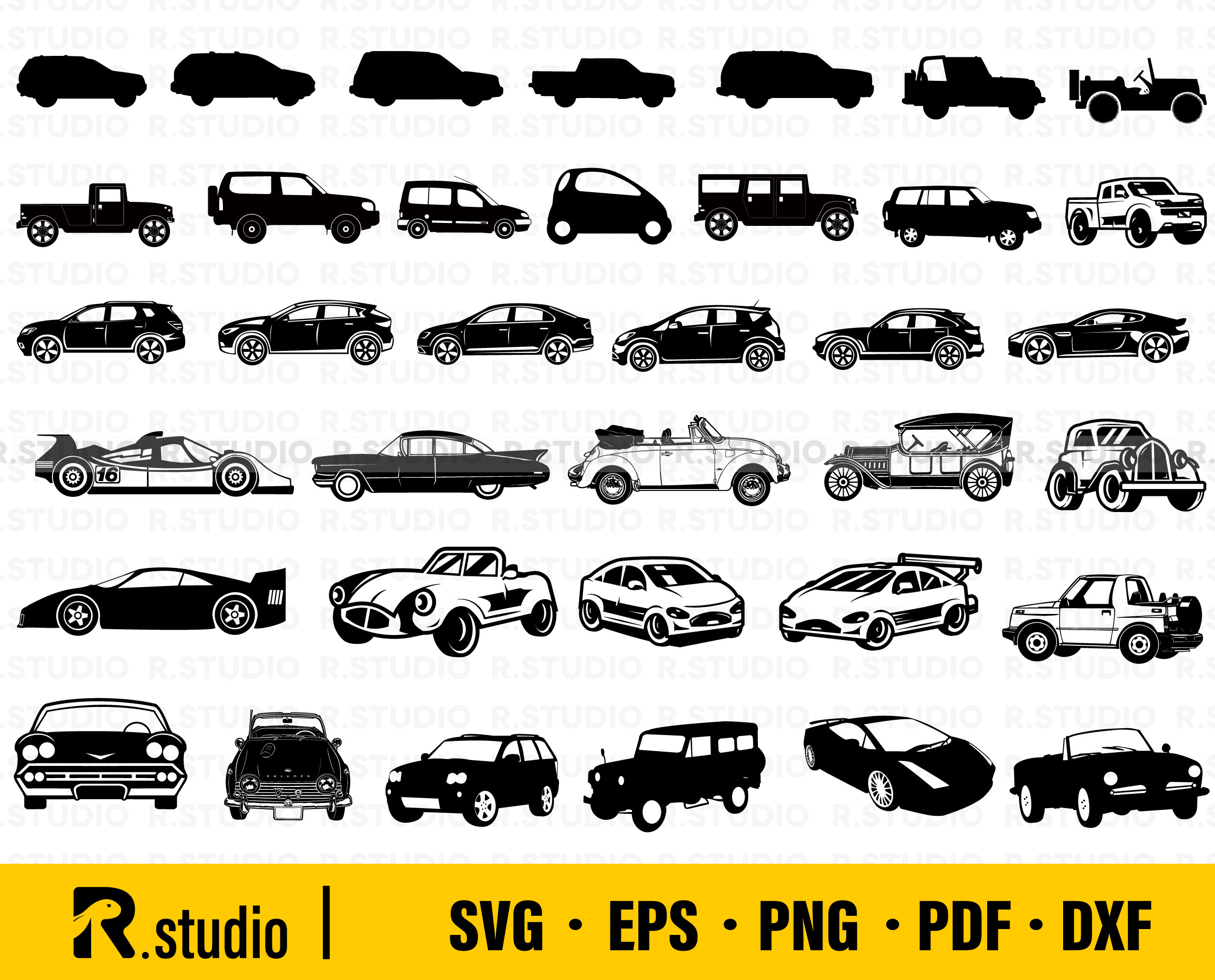 36 Car Svg Files/ Sports Car Svg/ Super Car Svg/ Racing Car - Etsy ...
