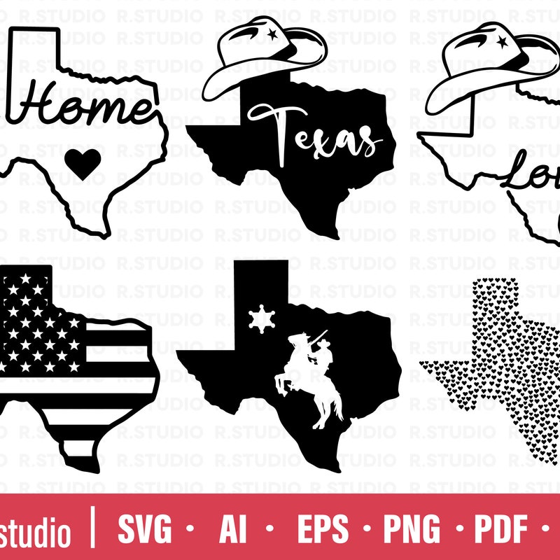Texas Svg - Etsy