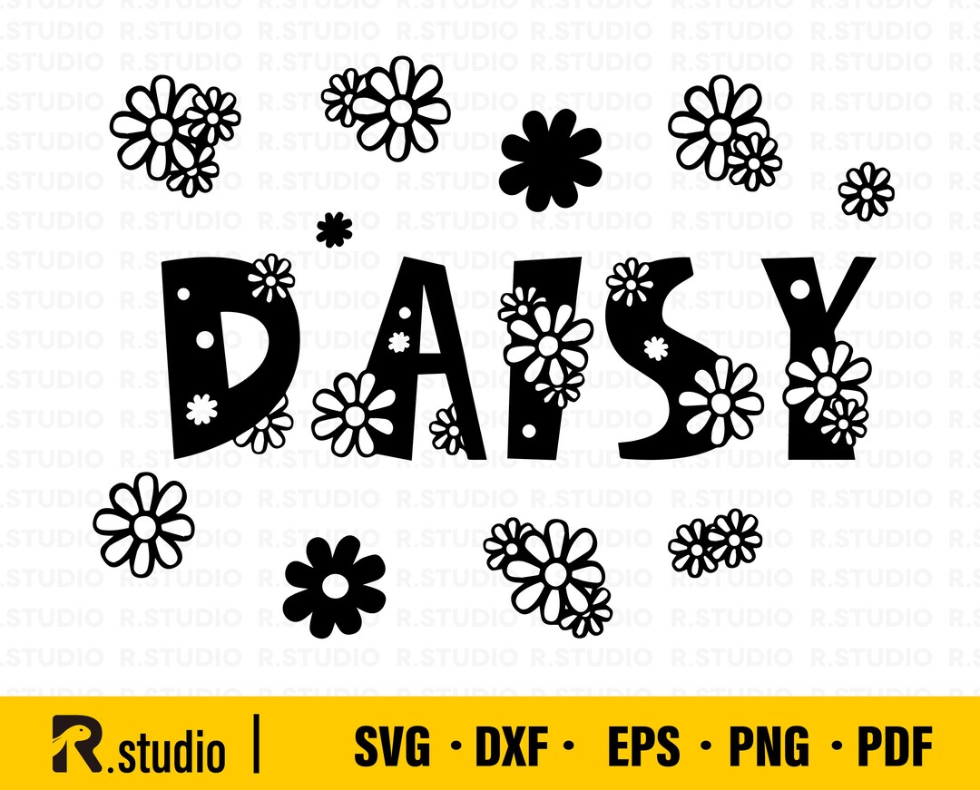 DAISY SVG File/ DAISY Flower Clipart/ Daisy Svg Cut Files for Cricut ...
