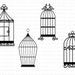Bird Cage Svg Files/ Cage SVG/ Eps/ Png/ Birdcage Cut Files/ Cricut ...