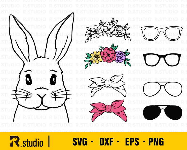 Süßer Hase SVG / Osterhase SVG / Hase SVG-Dateien / Bunny Clipart ...