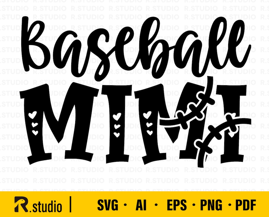 Baseball Mimi SVG/ Baseball Fan SVG/ Baseball Shirt Cut File / Files ...
