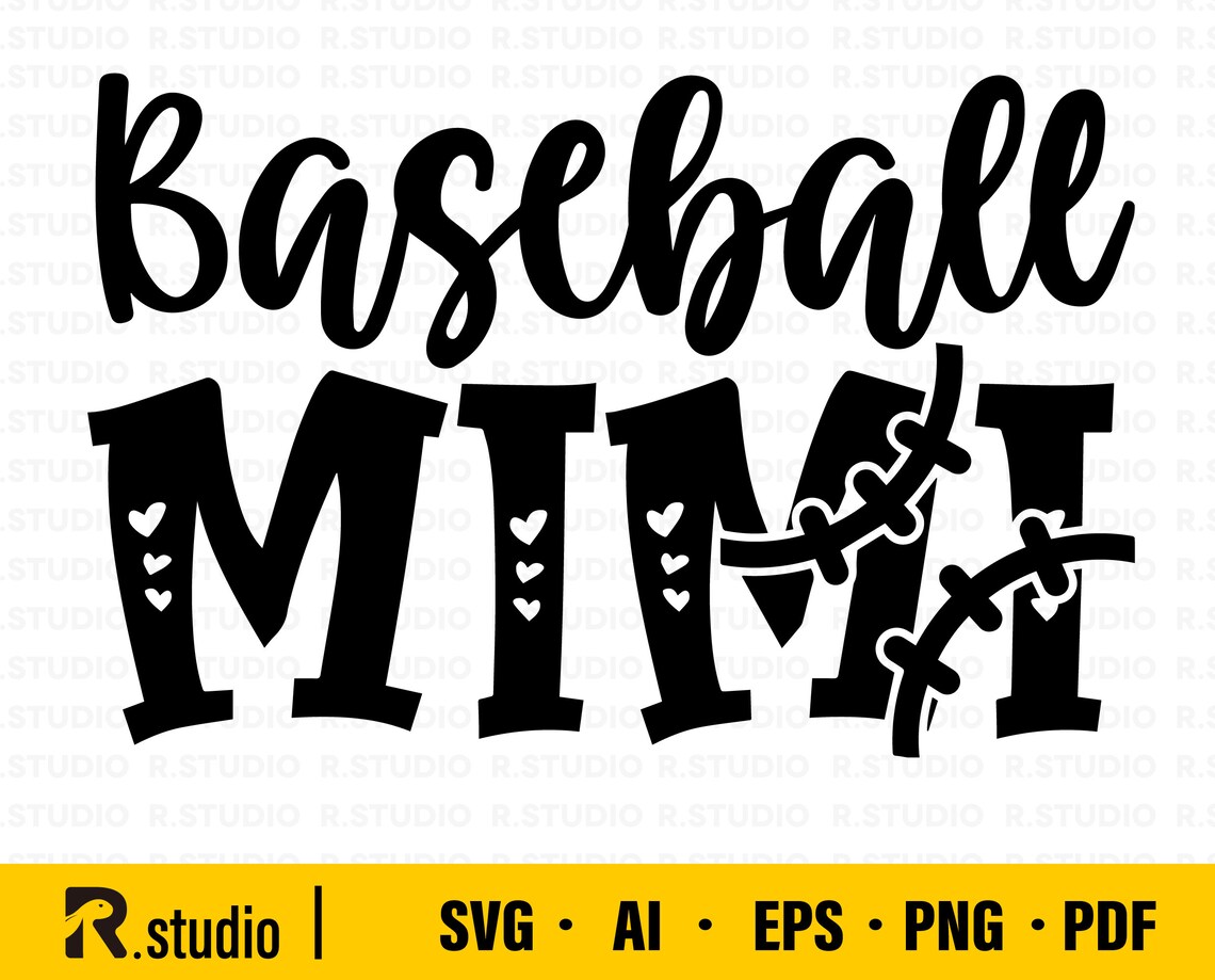 Baseball Mimi SVG/ Baseball Fan SVG/ Baseball Shirt Cut File / Files ...