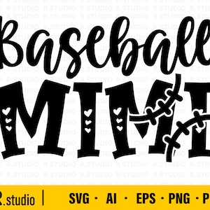 Baseball Mimi SVG/ Baseball Fan SVG/ Baseball Shirt Cut File / Files ...