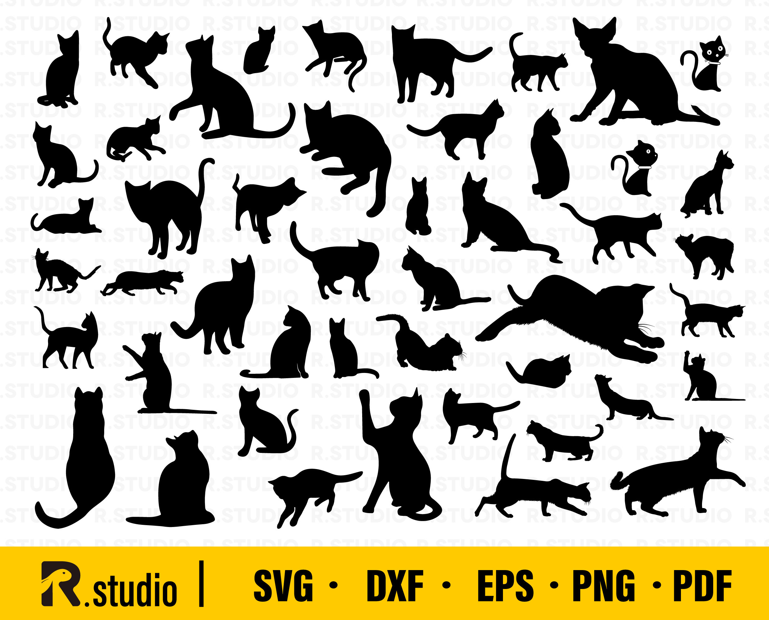 Gatos SVG BUNDLE / Peeping cat SVG / Cat svg / Cute Cat svg / - Etsy México
