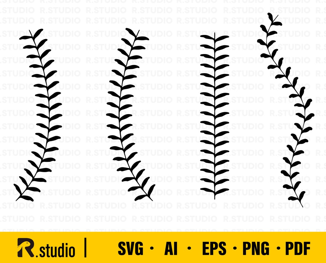 Baseball Stitches SVG/ Png/ Eps/ Dxf/ Baseball Silhouette/ Baseball SVG ...
