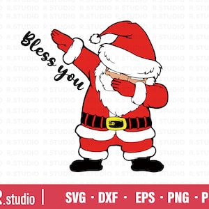 Bless You SVG/ Christmas Svg/ Santa Claus Svg/ Father Christmas Svg ...