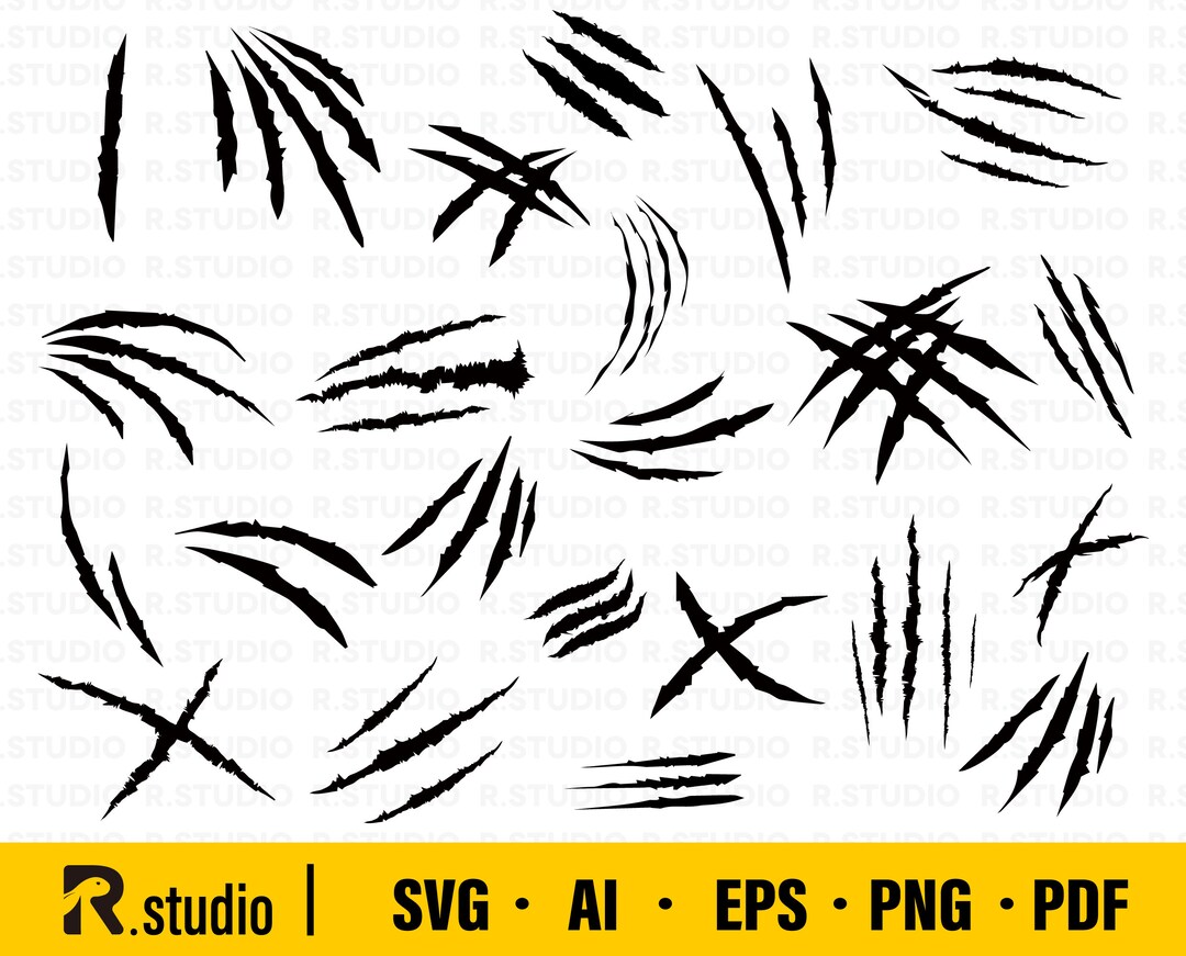 Scratches SVG Files/ Scratche Svg/ Jurassic Park SVG/ Cat Svg/ Eps ...