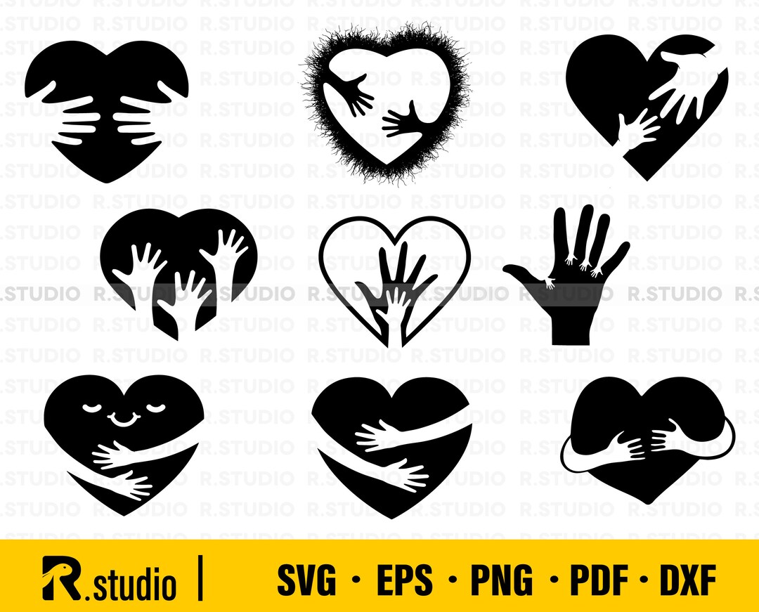 Hug Svg Files/ Cut File/ Cricut/ Valentine SVG/ Embrace Svg/ Hold in ...
