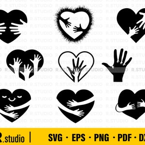 Hug Svg Files/ Cut File/ Cricut/ Valentine SVG/ Embrace Svg/ Hold in ...