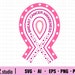 34 Awareness Ribbon SVG/ Breast Cancer Svg/ Ribbon Svg/ Cancer Ribbon ...