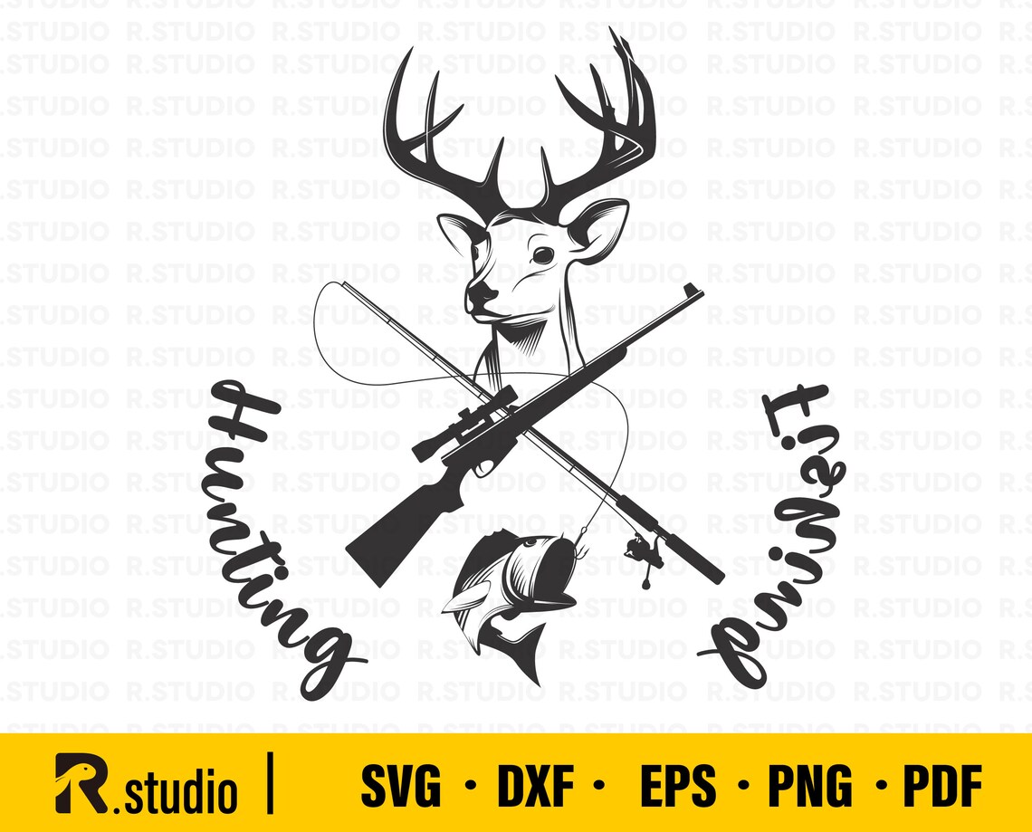 Hunting SVG / Deer Head SVG / Fishing SVG / Hunting Season Svg - Etsy