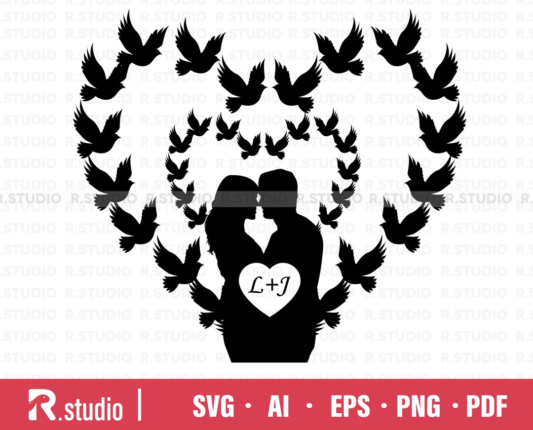 Love Couple SVG/ Valentine’s Day SVG/ Cut File/ Cricut/ Commercial Use ...