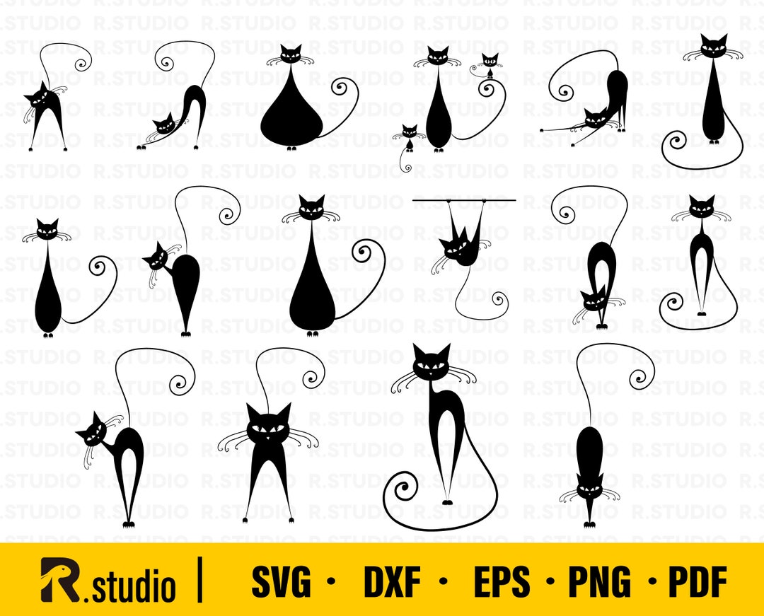 Cats SVG BUNDLE/ Cat Svg/ Cute Cat Svg/ Kitten Svg/ Kitty Svg/ Pet Svg ...