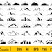 37 Mountain Svg Files/ Hill Svg/ Nature Svg/ Rock Svg/ Cut File/ Cricut ...