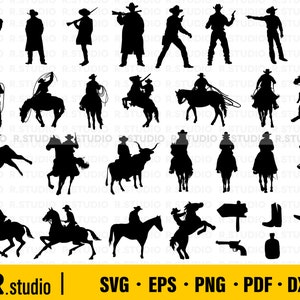 32 WEST COWBOY SVG/ Cowboy Svg/ Eps/ Dxf/ Png/ Rodeo Svg/ Western Svg ...