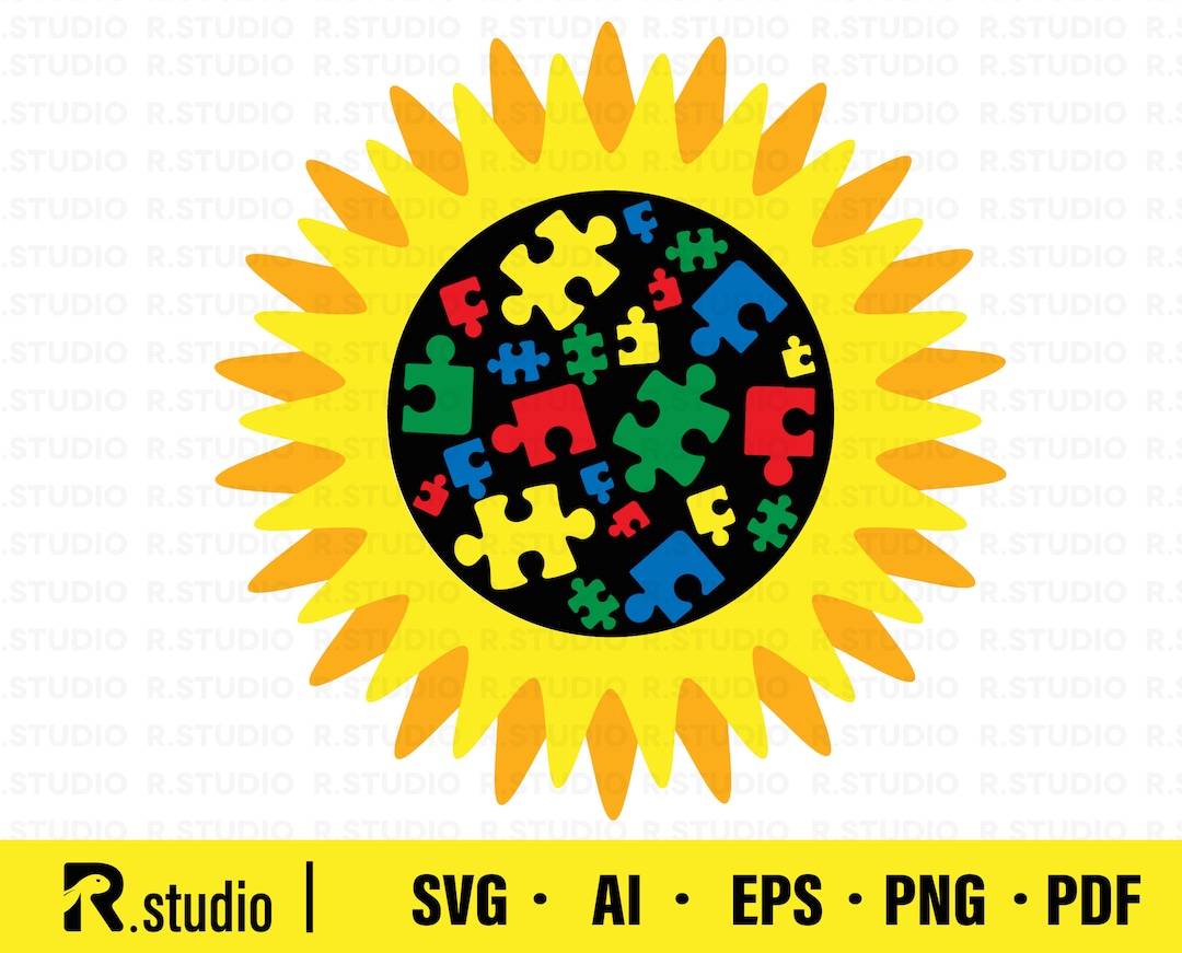Autism Svg Bundle/ Autism Awareness Svg/ Au-some Svg/ Autism Flower Svg ...