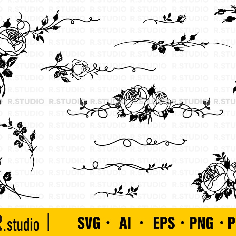 Vine Monogram Svg - Etsy