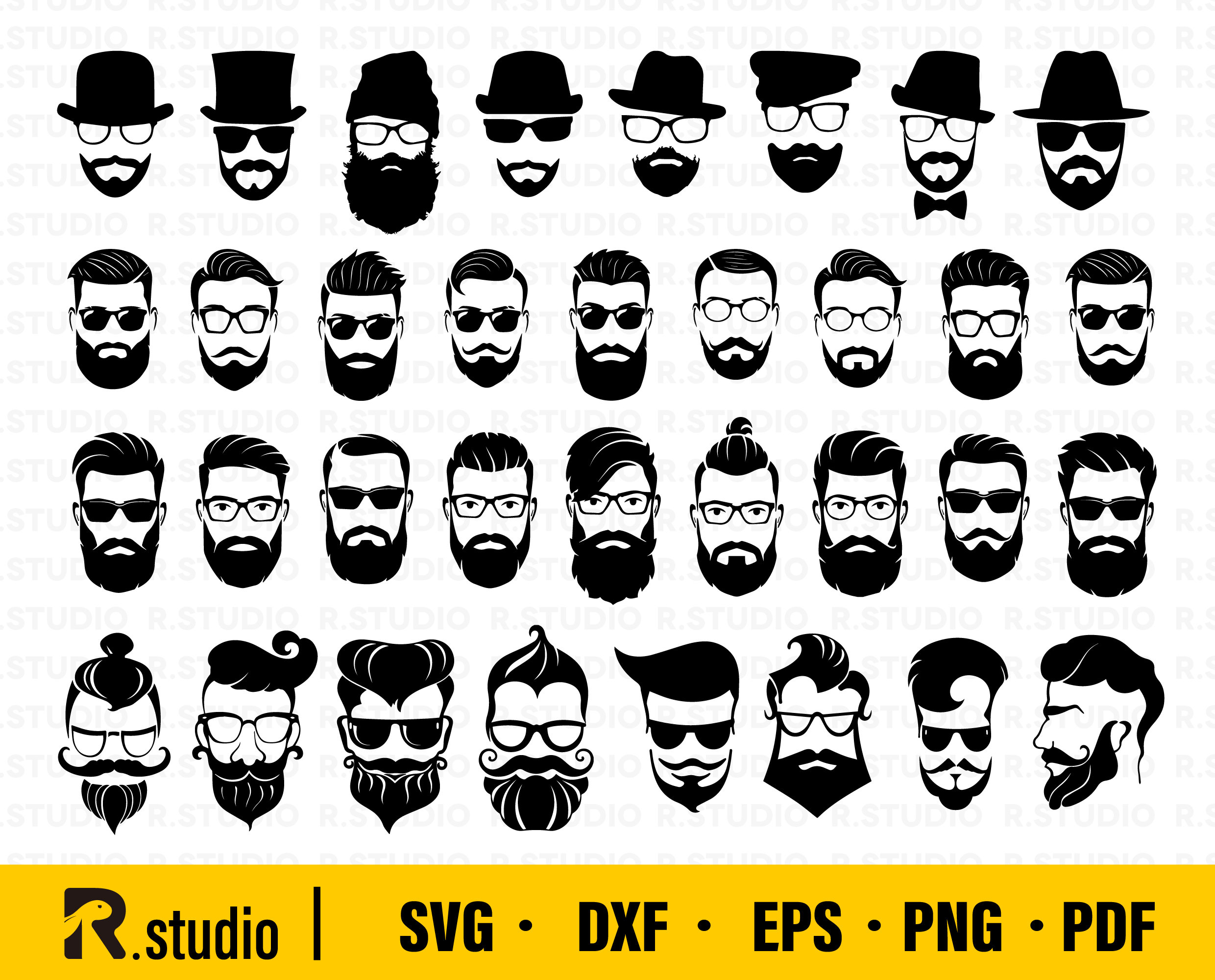 34 Beard Black Man SVG for Cricut/ Father's Day Svg/ Cool Dad Svg ...