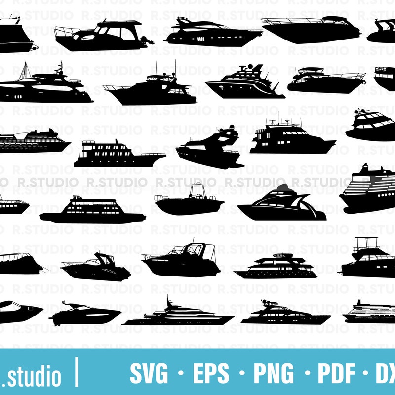 Boat Svg - Etsy