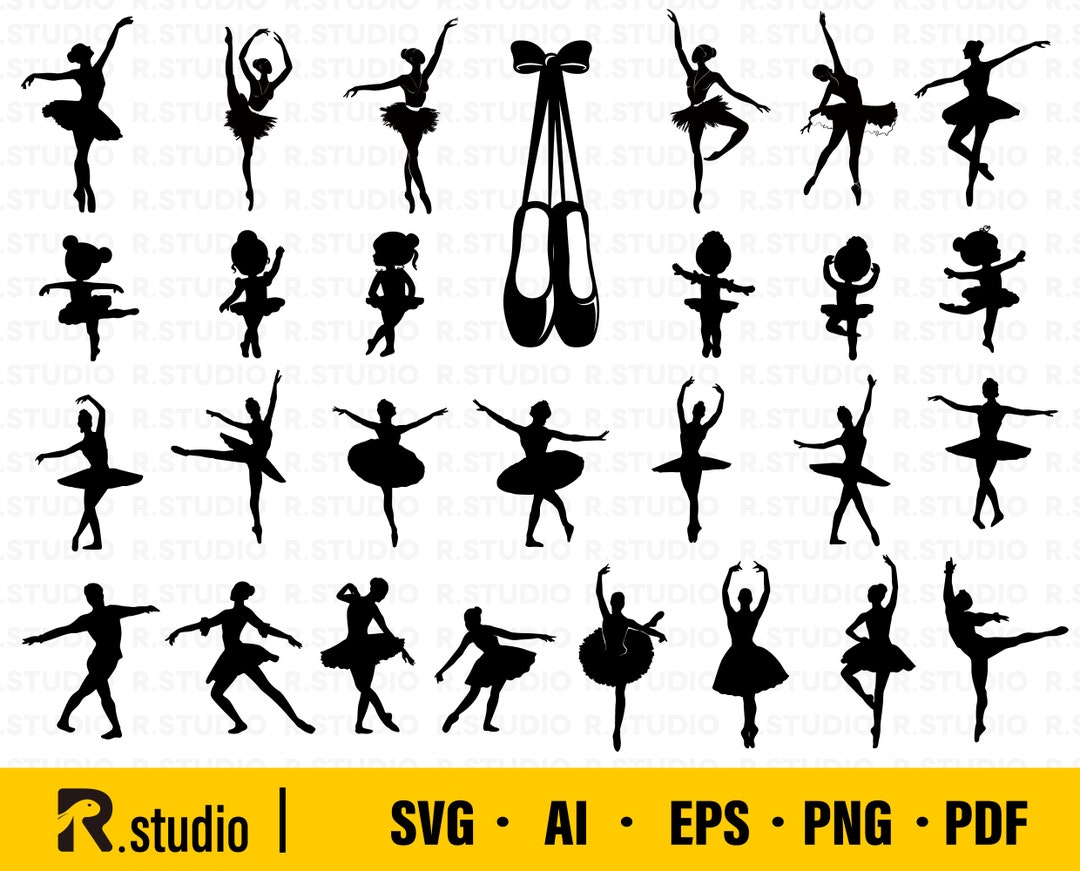 Ballet SVG/ Ballerina SVG/ Ballet Shoes Svg/ Ballet Dancer Svg/ Ballet ...