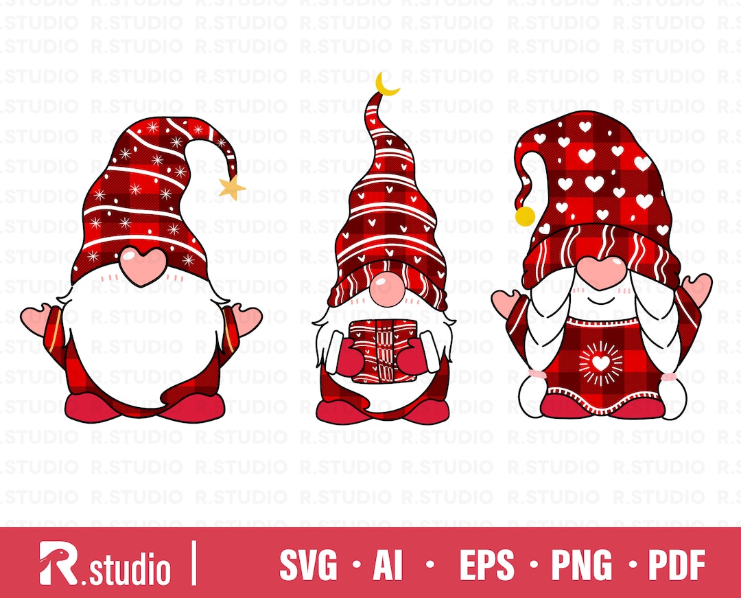 Christmas Gnome SVG/ Gnome Christmas SVG/ Gnomes Png Svg Dxf Eps ...