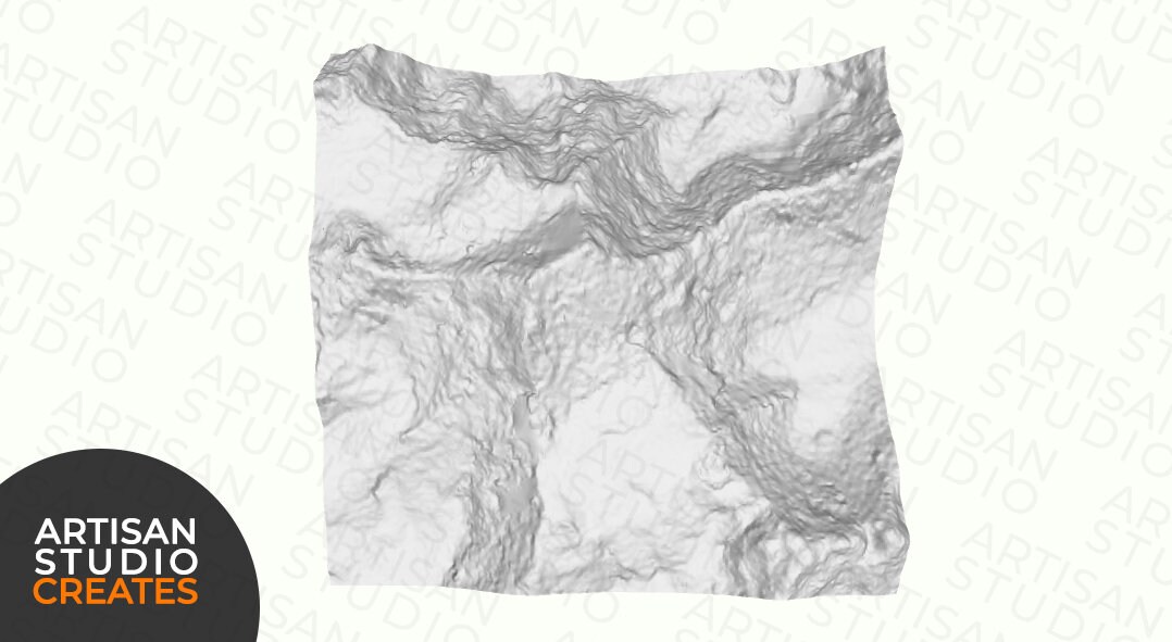 Chogolisa Mountain STL File 3D Topographic Model Instant Download ...