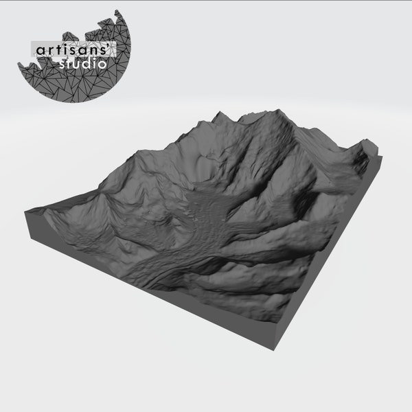 Cnc 3d Model Mountain - Etsy