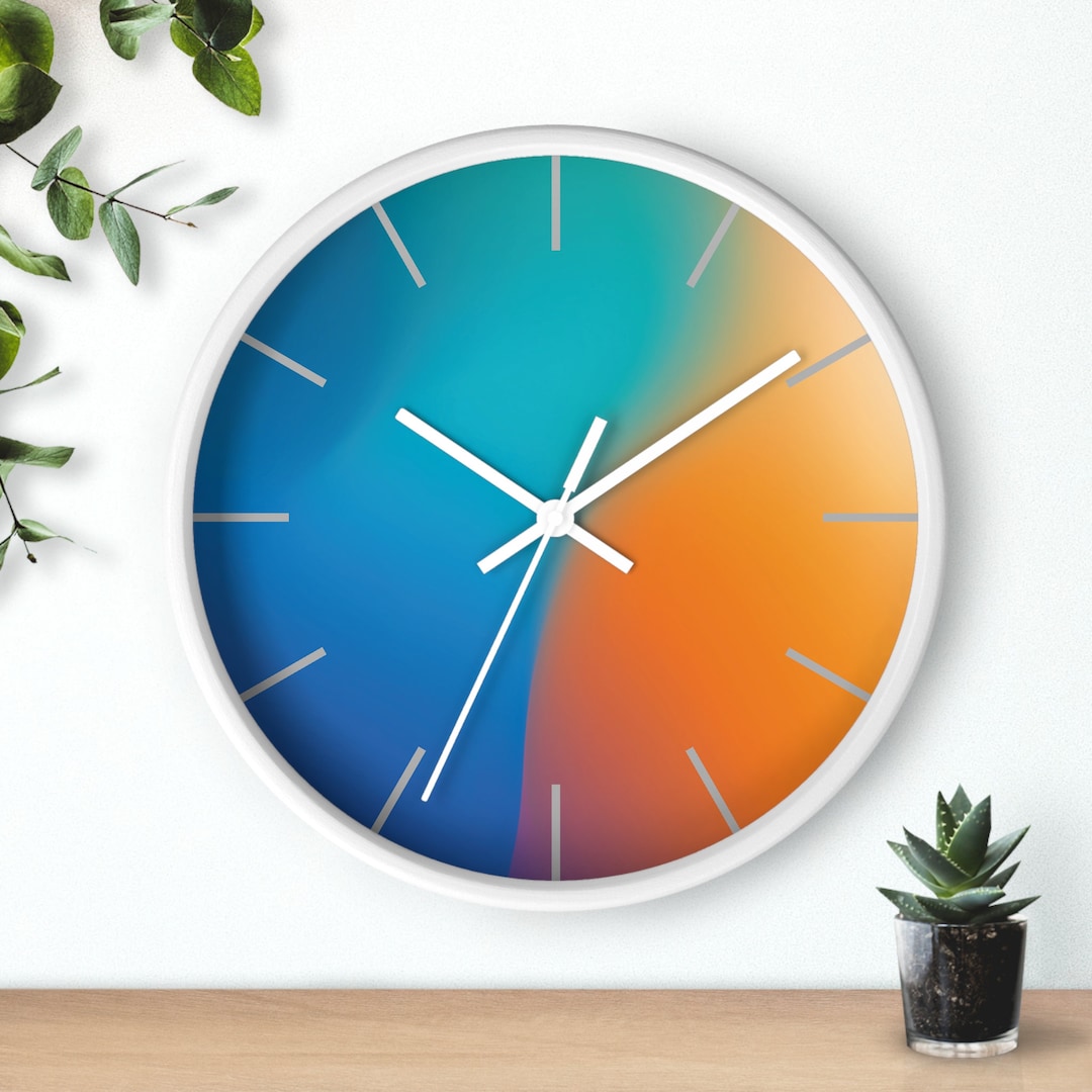 Aura Wall Clock Series 1 Interior Gradients Wall Décor - Etsy