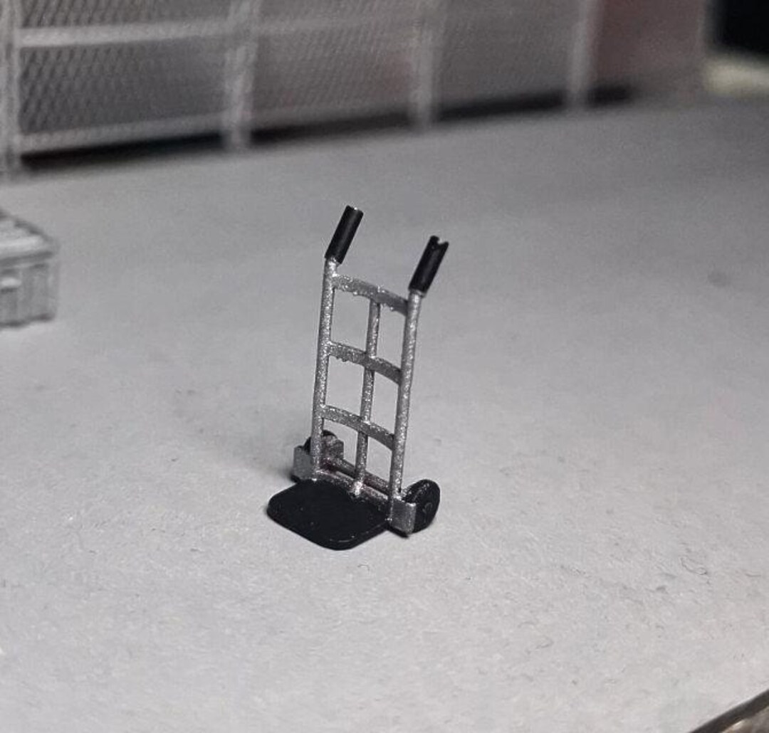 1:64 Two Wheel Trolley | Sack Trolley | Warehouse Trolley Miniature ...