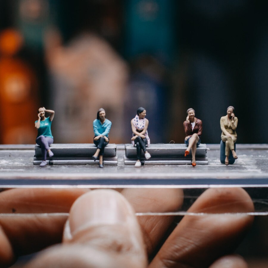 1/87 | 1/64 Scale Miniature Figure Social Men and Women | Office ...