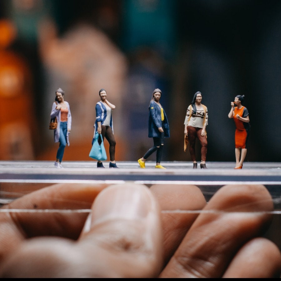 1/87 | 1/64 Scale Miniature Figure Social Men and Women | Office ...