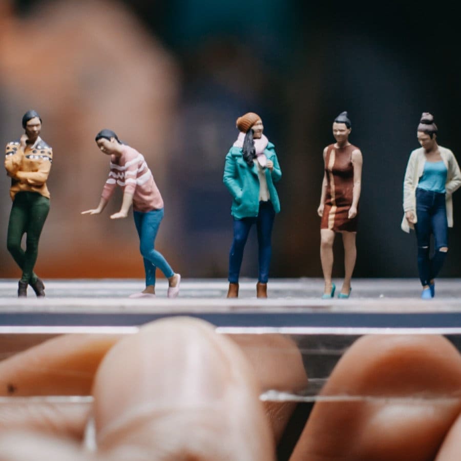 1/87 | 1/64 Scale Miniature Figure Social Men and Women | Office ...