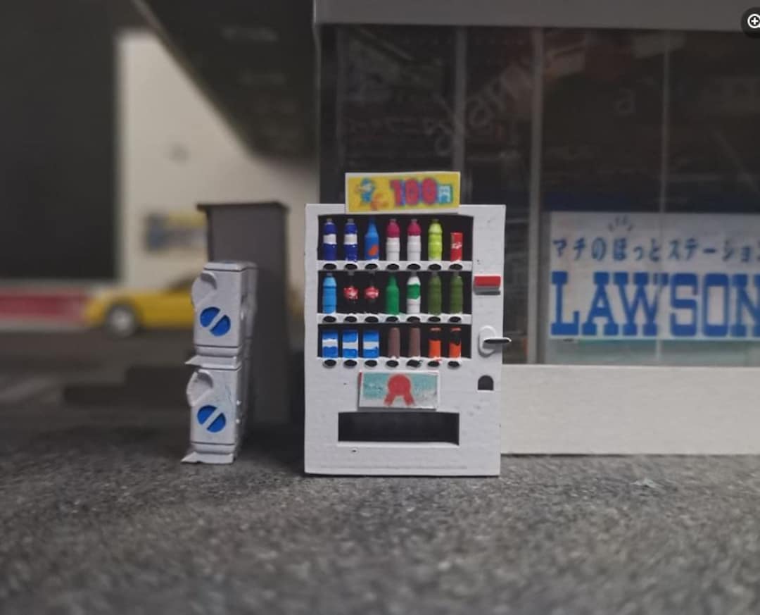1:64 Drink Vending Machine | Soda Vending Machine Miniature Figure ...