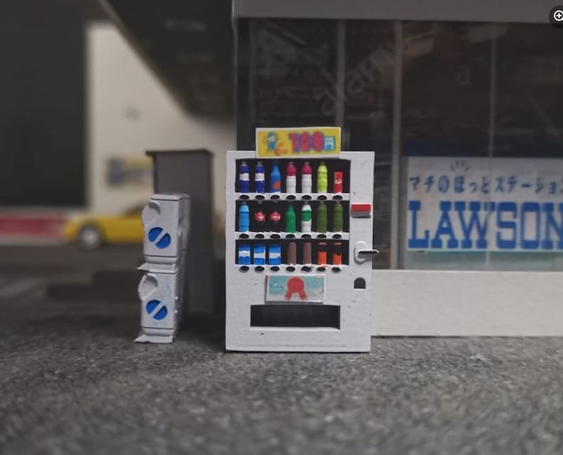 1:64 Drink Vending Machine | Soda Vending Machine Miniature Figure ...