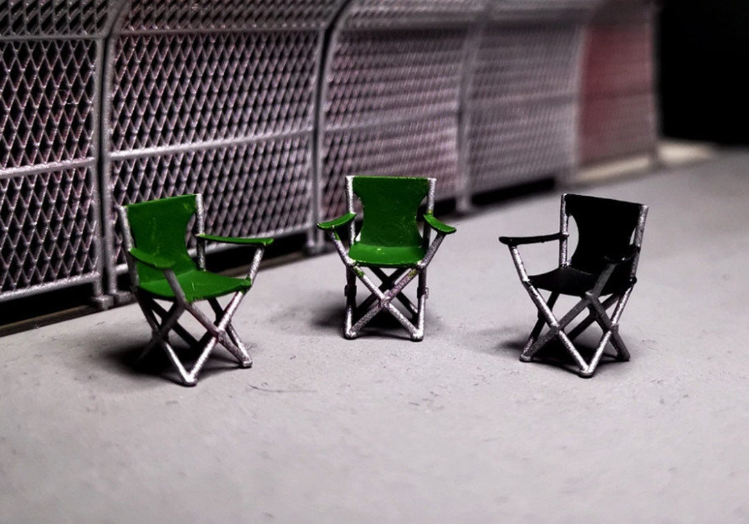 1:64 Folding Chair | Director Chair Miniature Figure Diorama - Etsy