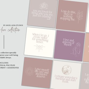 60 Affirmation Cards Printable Affirmation Cards Digital Wellness, Self ...