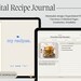 Digital Recipe Book for Goodnotes, Notability, Digital Recipe Journal ...
