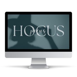 Hocus Pocus Desktop Wallpaper, Halloween Digital Background, Aesthetic Mac Background, Fun and ...