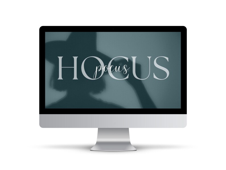 Hocus Pocus Desktop Wallpaper, Halloween Digital Background, Aesthetic Mac Background, Fun and ...