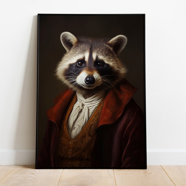 Raccoon Painting - Etsy