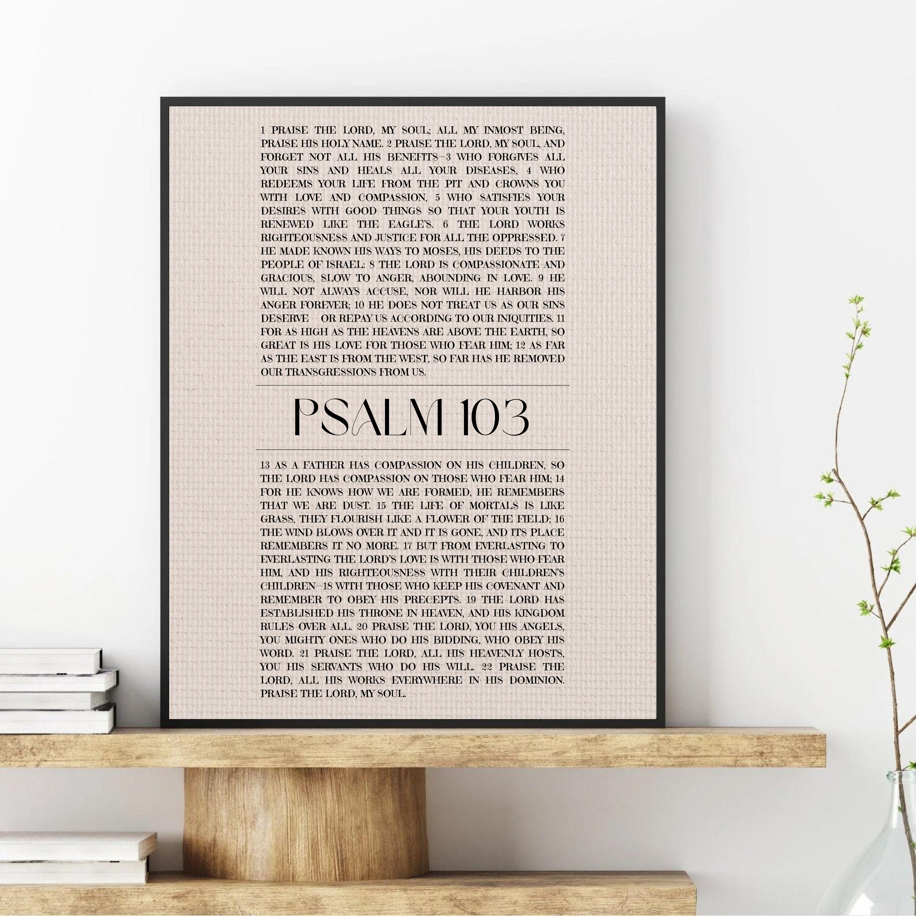 Psalm 103 Wall Art - Etsy