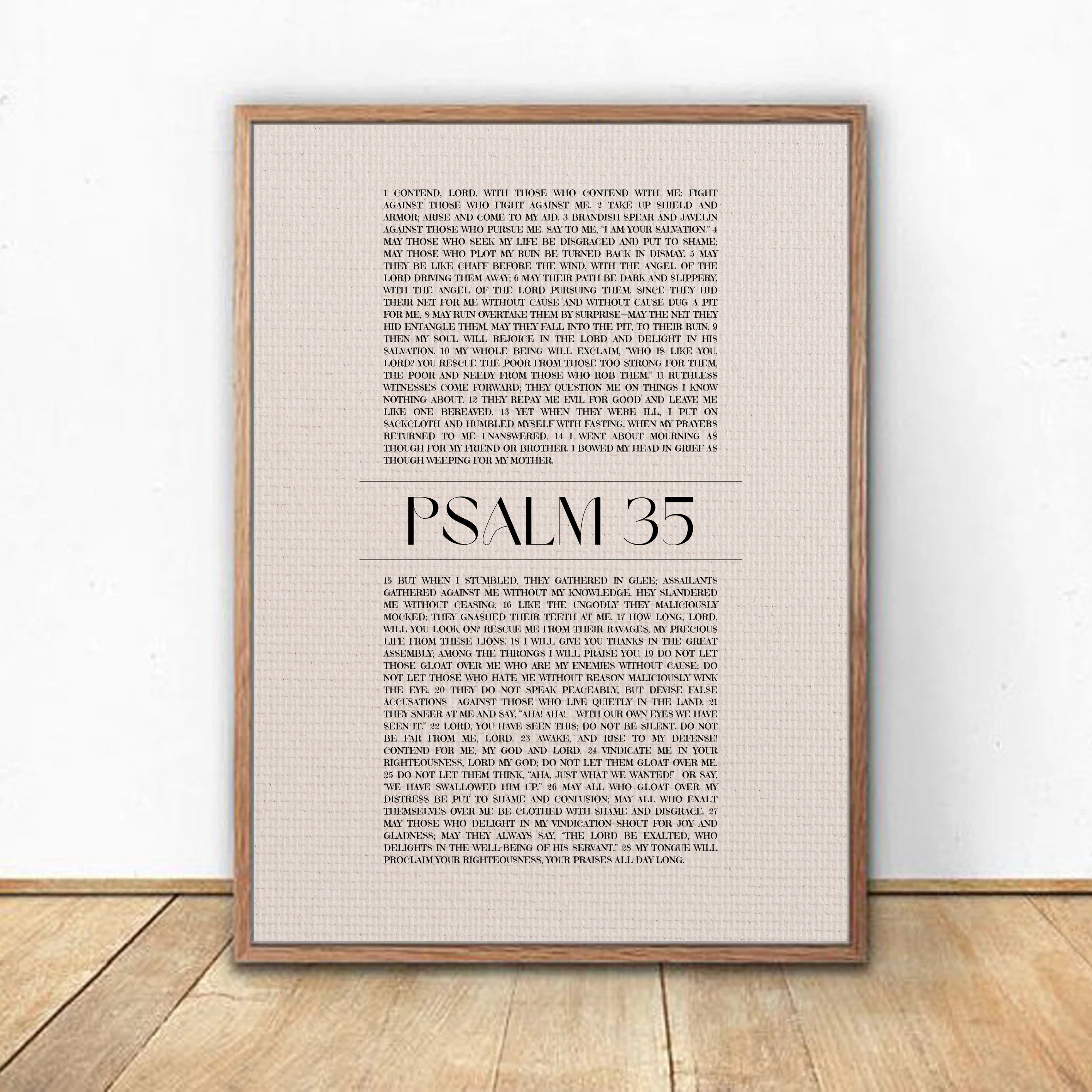 Psalm 35 Bible Print - Etsy