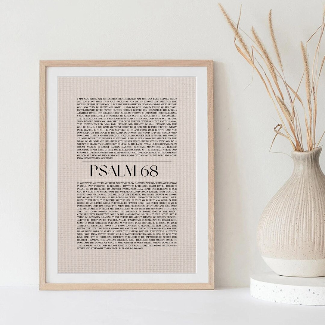 Psalm 68 Wall Art - Etsy