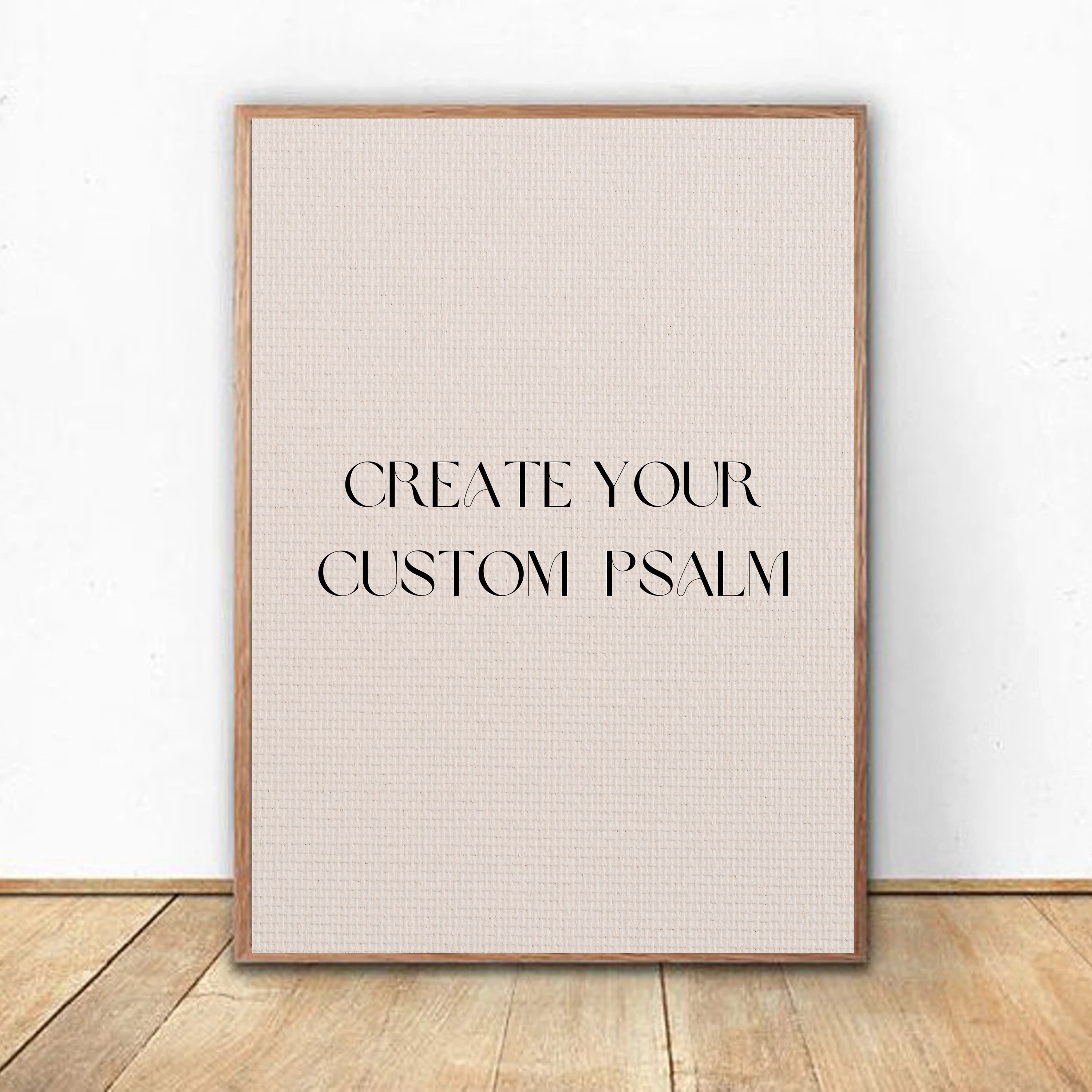 Customizable Biblical Psalm Poster - Personalized Home Decor ...