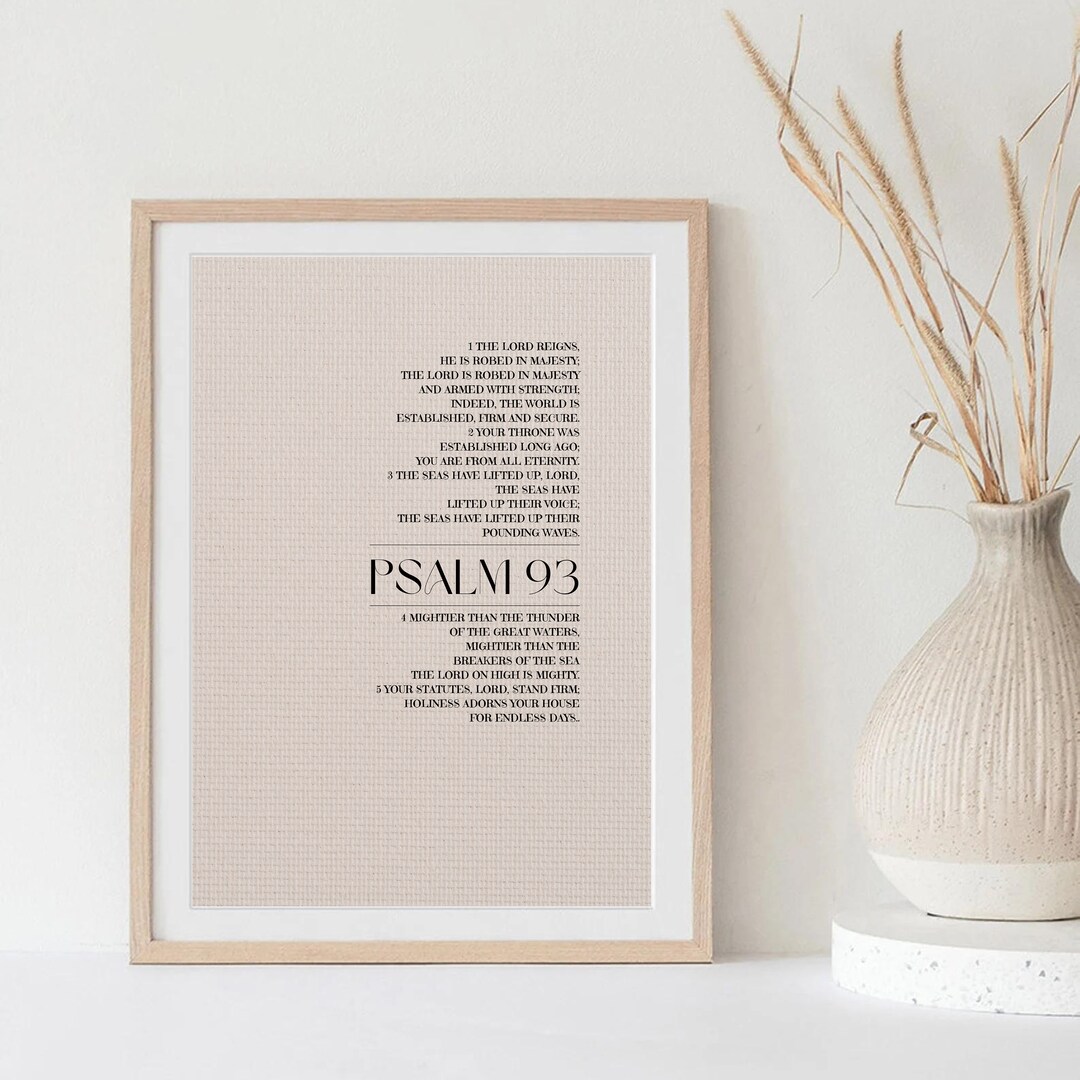Psalm 93 Wall Art - Etsy
