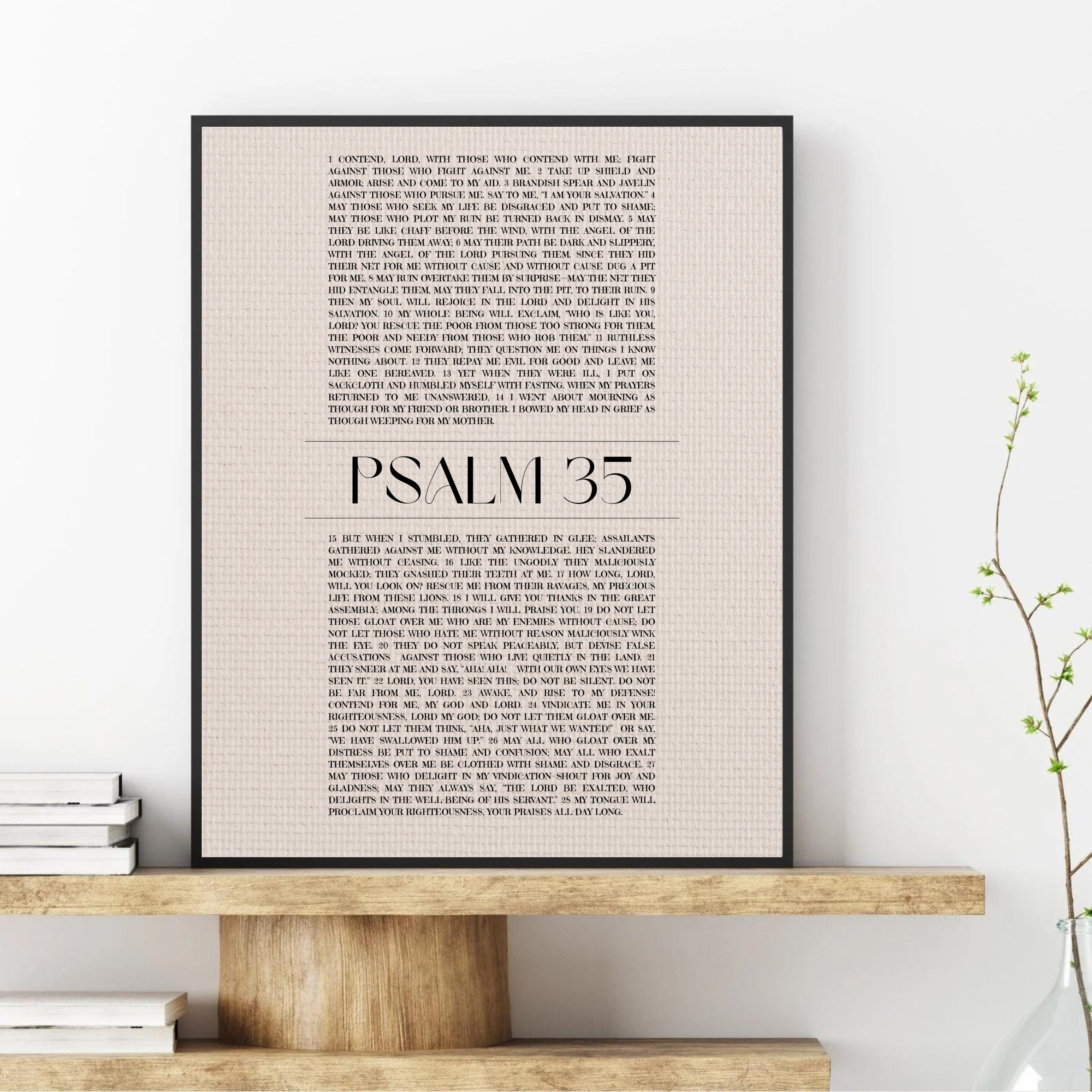 Psalm 35 Bible Print - Etsy