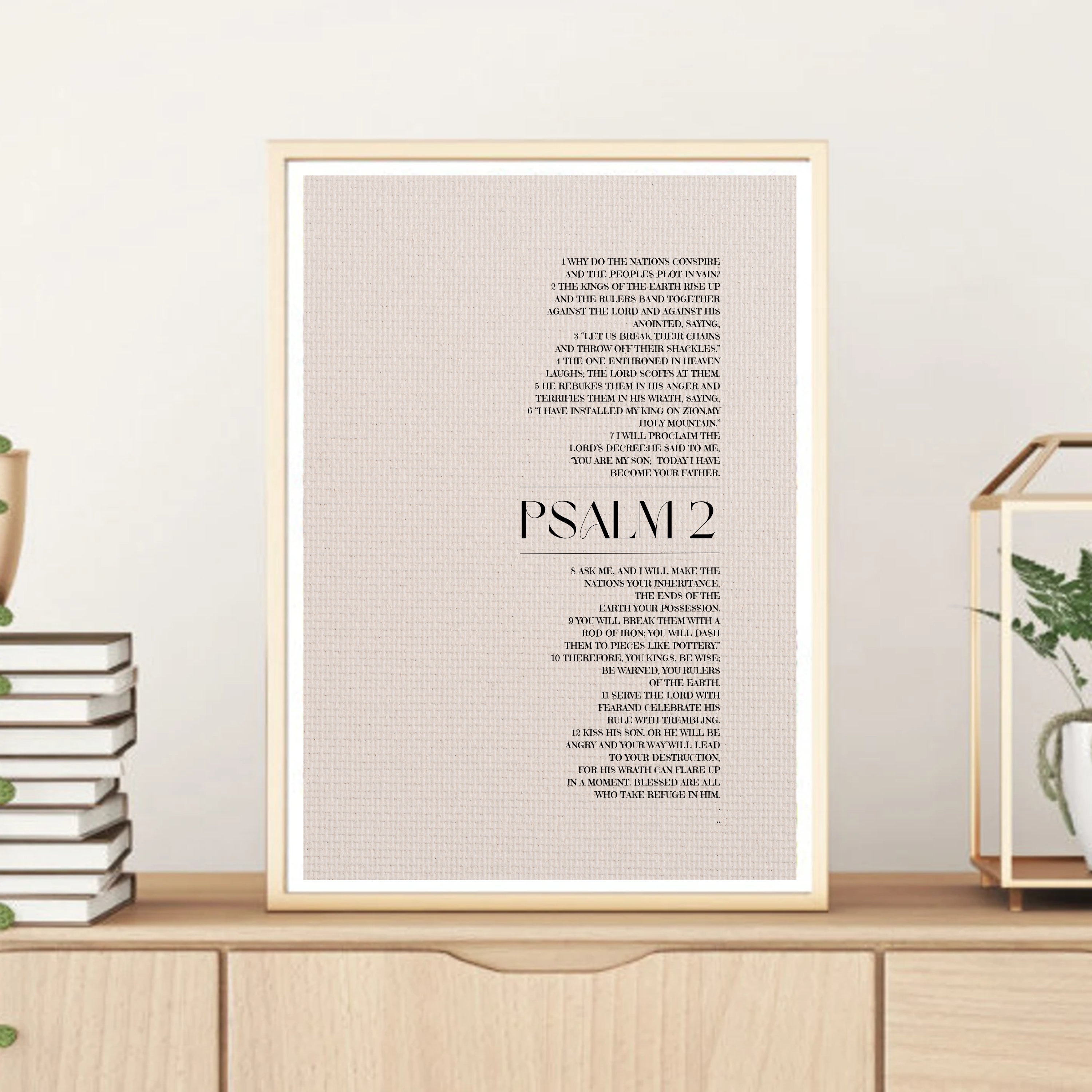 Psalm 2 Bible Print - Etsy
